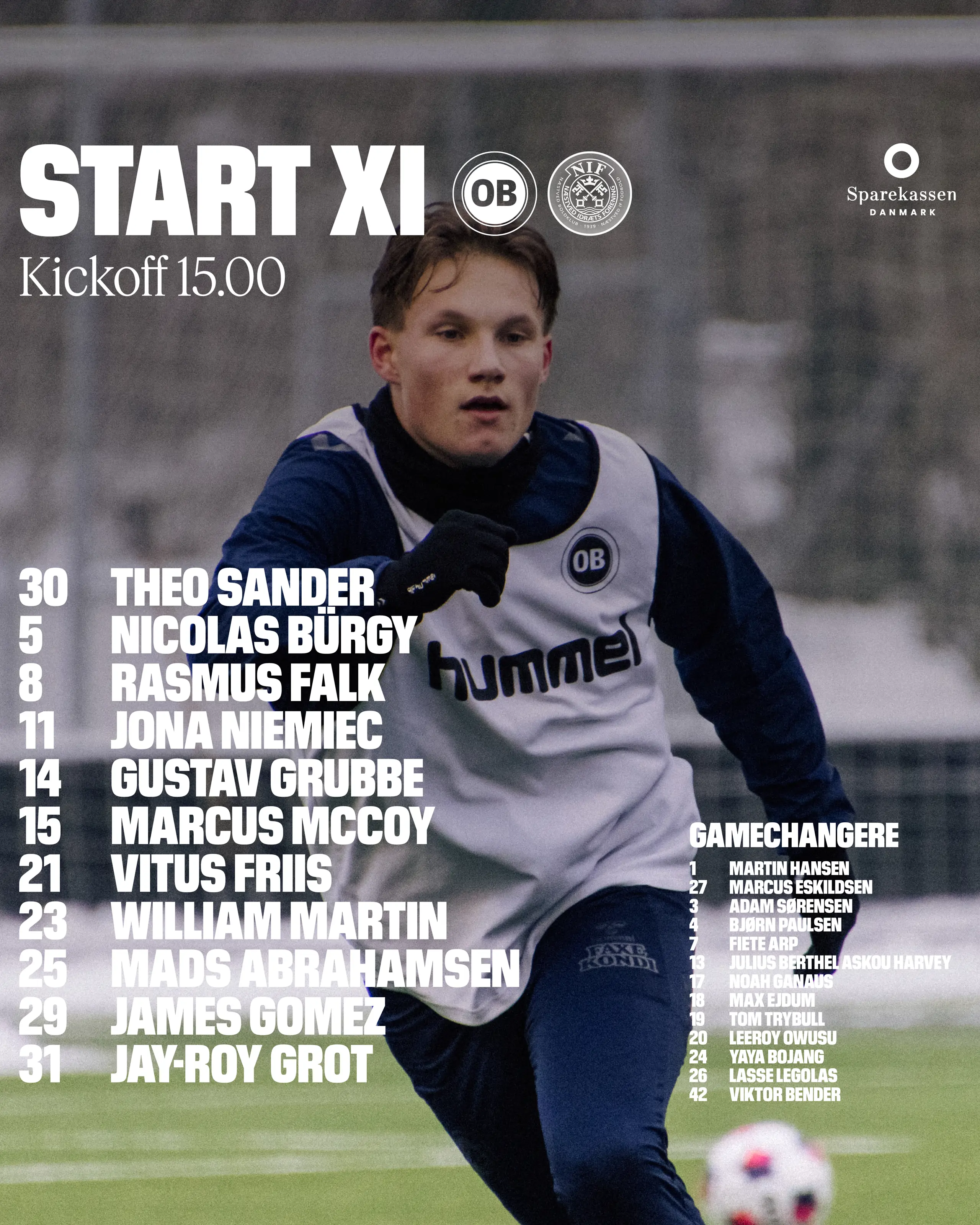 Årets første træningskamp mod Næstved Boldklub