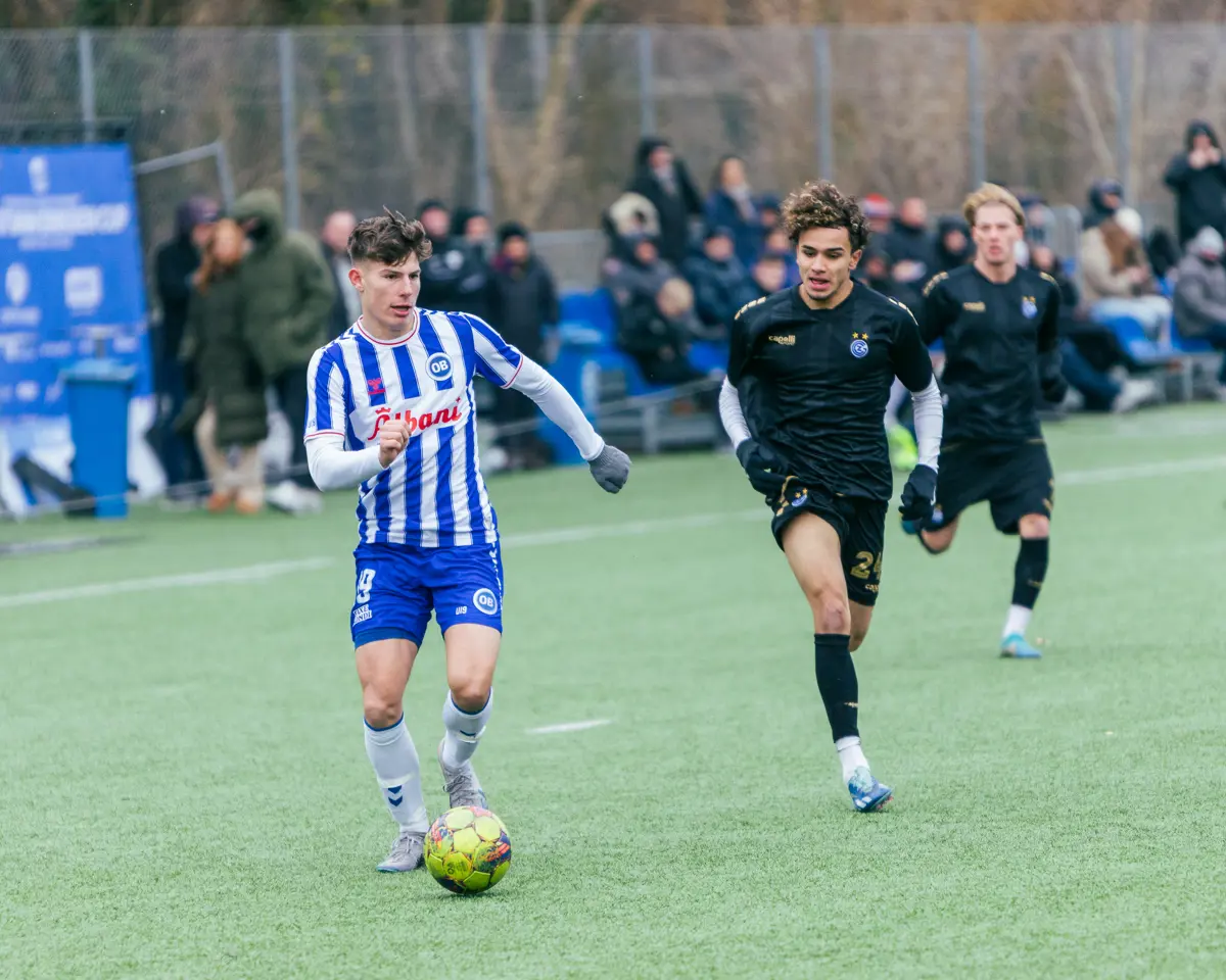 Nikolaj Juul-Sandberg og Magnus Andersen på U18-landsholdet
