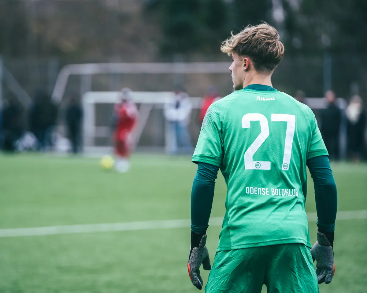 Tobias Elnegaard, Lucas Bryde og Adam Amrani på U17-landsholdet